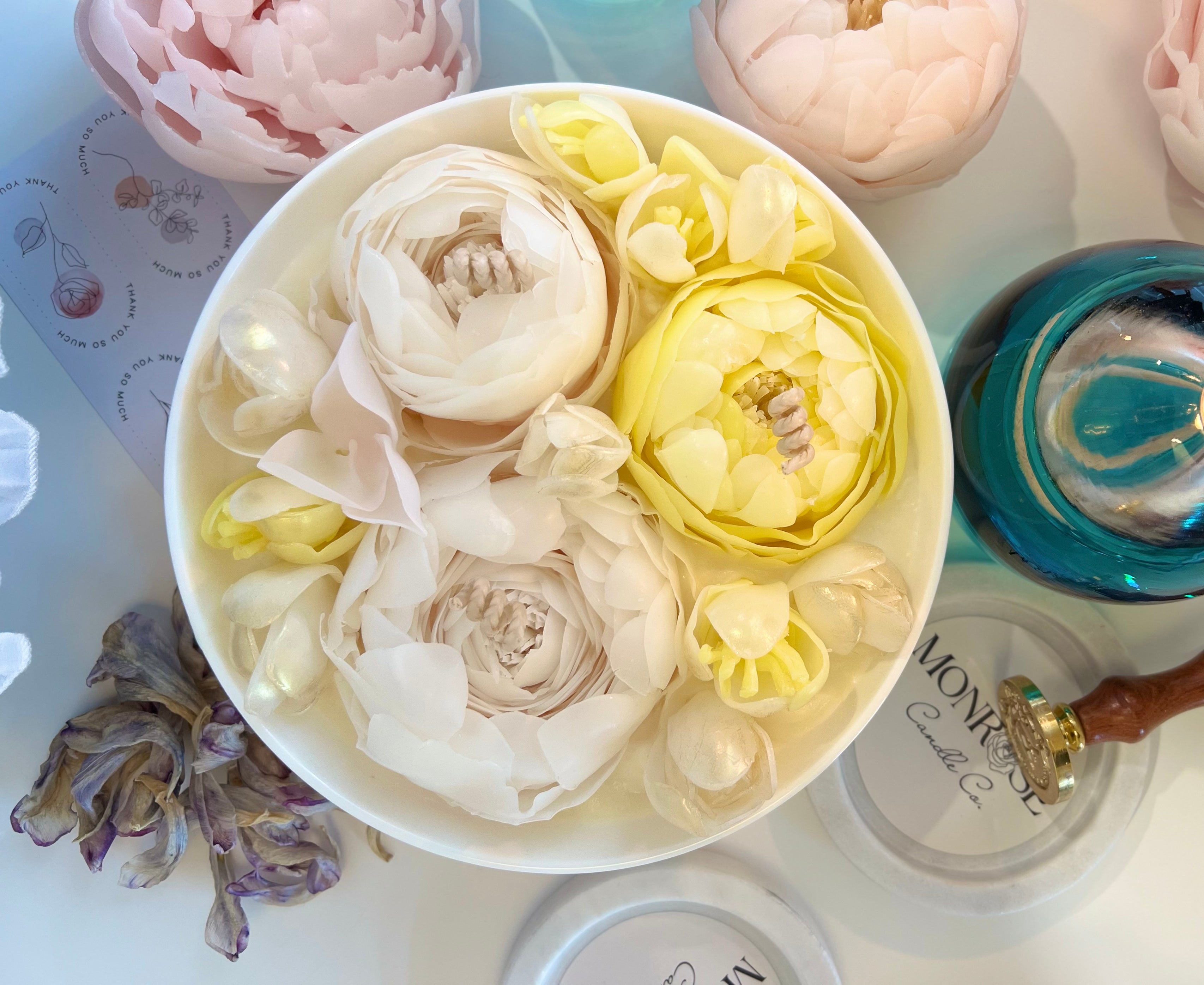 Flower Shaped Bowl Candles – MONROSE CANDLE CO.